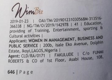Trademark Names – WIMBIZ